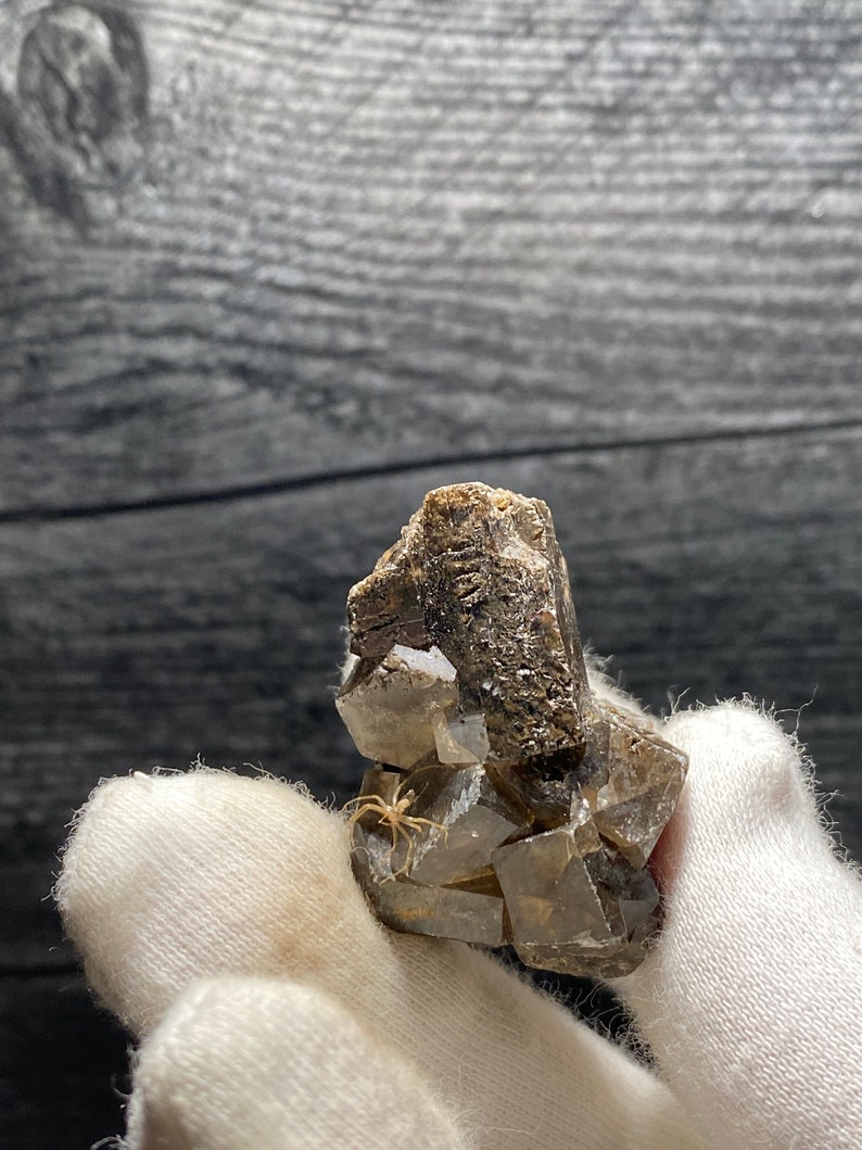 Rare Very Nice Columnar Hexagonal Calcite Shiny Crystal With Brown ...