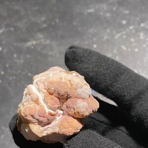 Beautiful Cave Popcorn Calcite With Gypsum Micro Crystals With Red ...