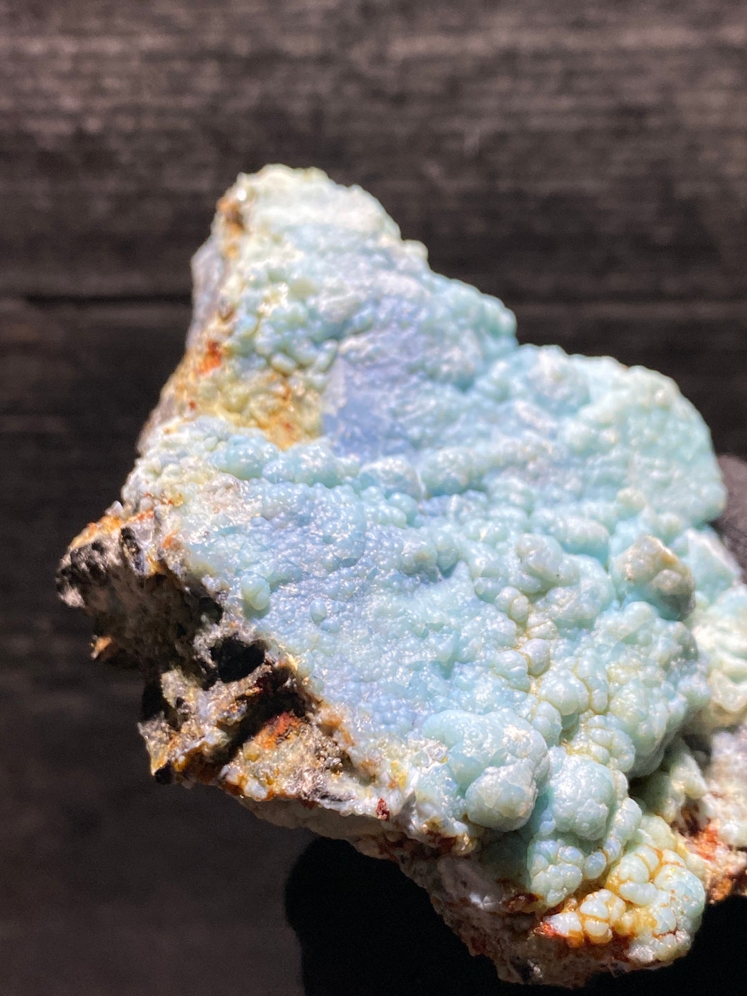 Beautiful Shades of Blue Botryoidal Gibbsite Mineral Specimen Crystals ...
