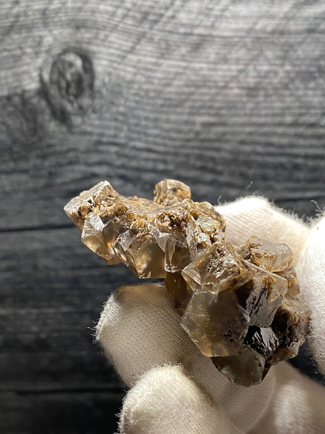 Rare Very Nice Columnar Hexagonal Calcite Shiny Crystal With Brown ...