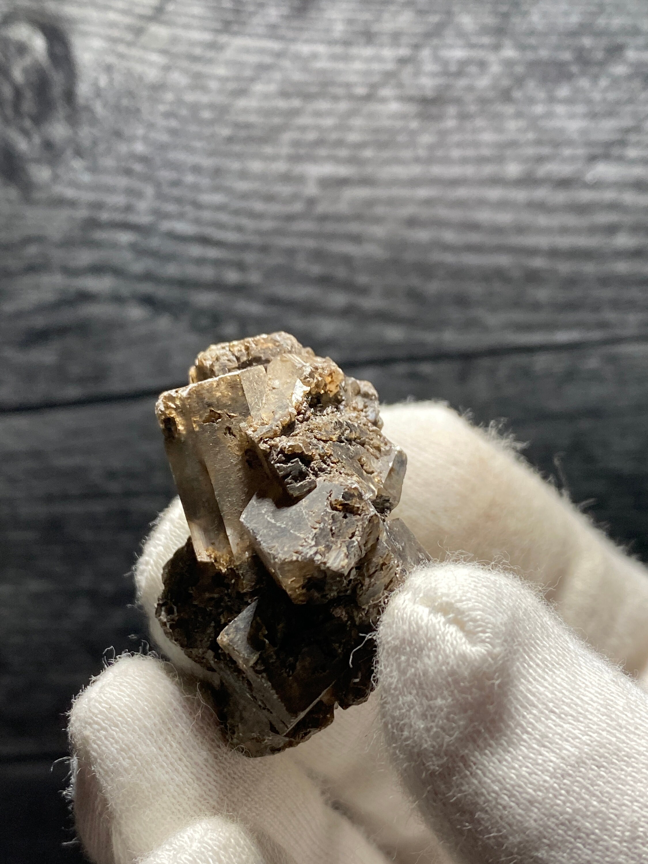 Rare Very Nice Columnar Hexagonal Calcite Shiny Crystal With Brown ...