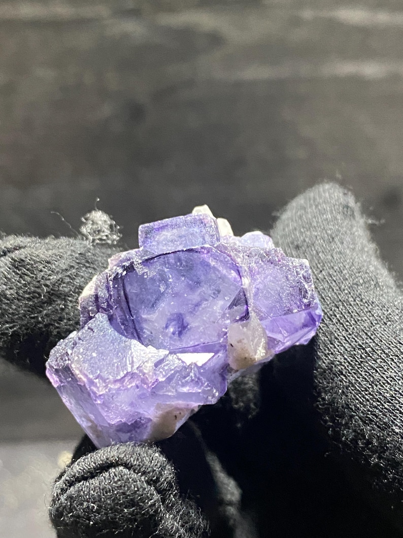 YGX Yaogangxian Purple Fluorite Purple Phantom Inclusions Crystal on ...