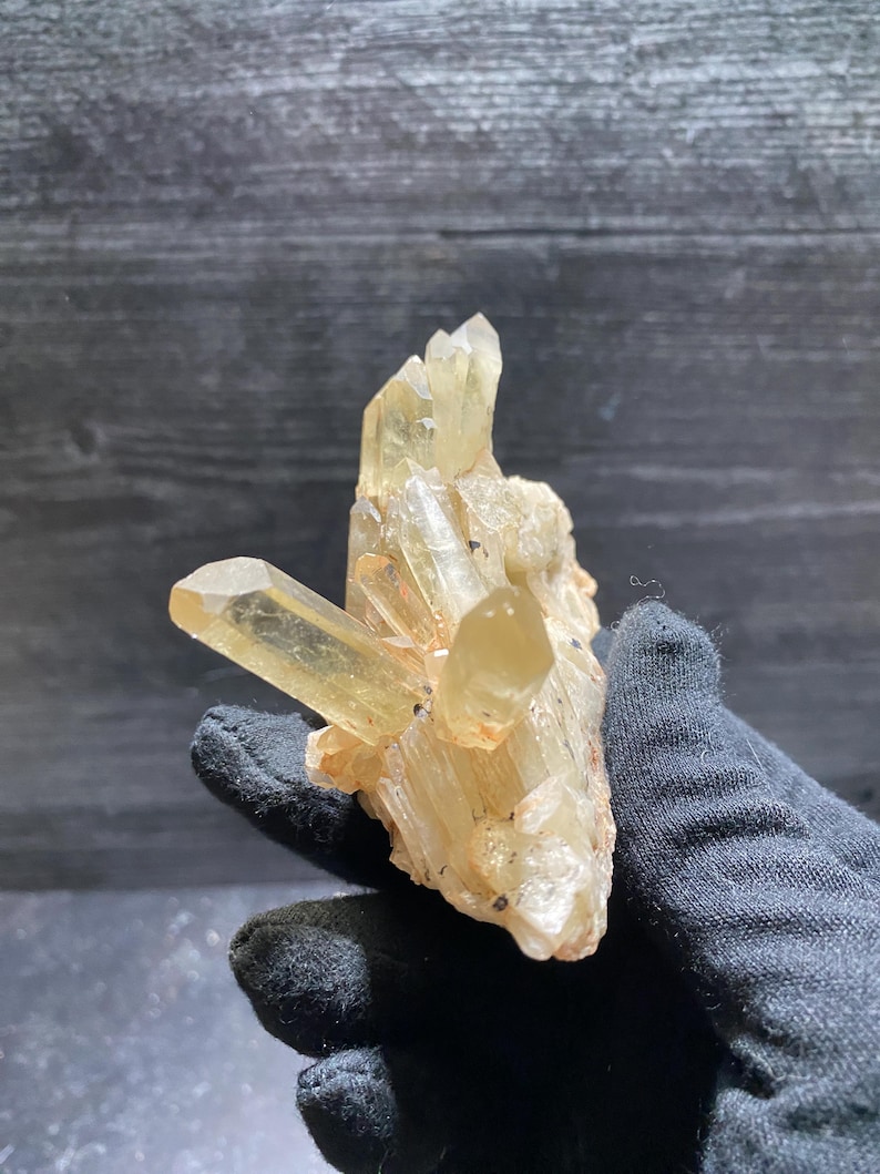 Yellow Quartz Golden Healer Cluster, Guangxi Mineral Specimen - Etsy Canada
