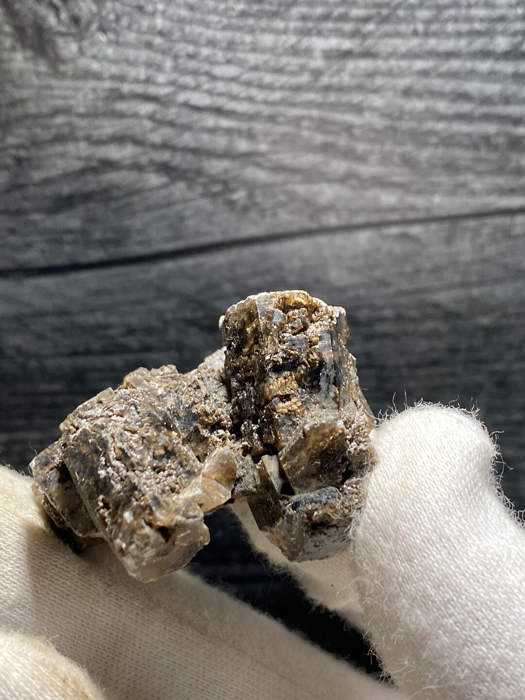 Rare Very Nice Columnar Hexagonal Calcite Shiny Crystal With Brown ...