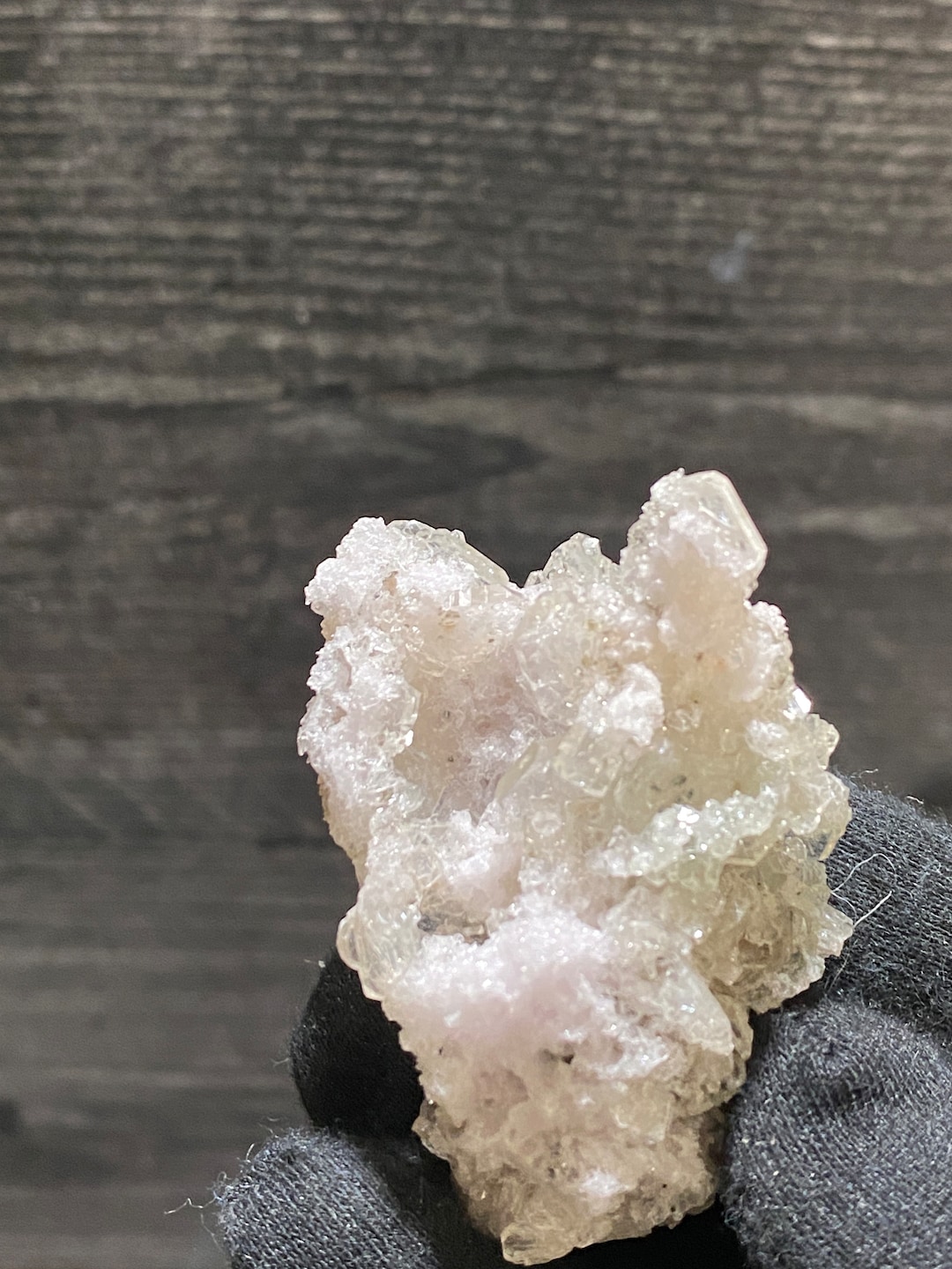 Clear Apophyllite Crystals on Matrix With Quartz Crystal Clusters ...