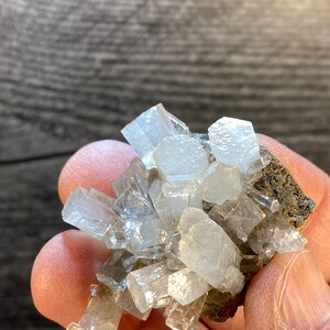 Columnar Calcite Crystal Clusters on Matrix | Hexagonal Clear Calcite ...