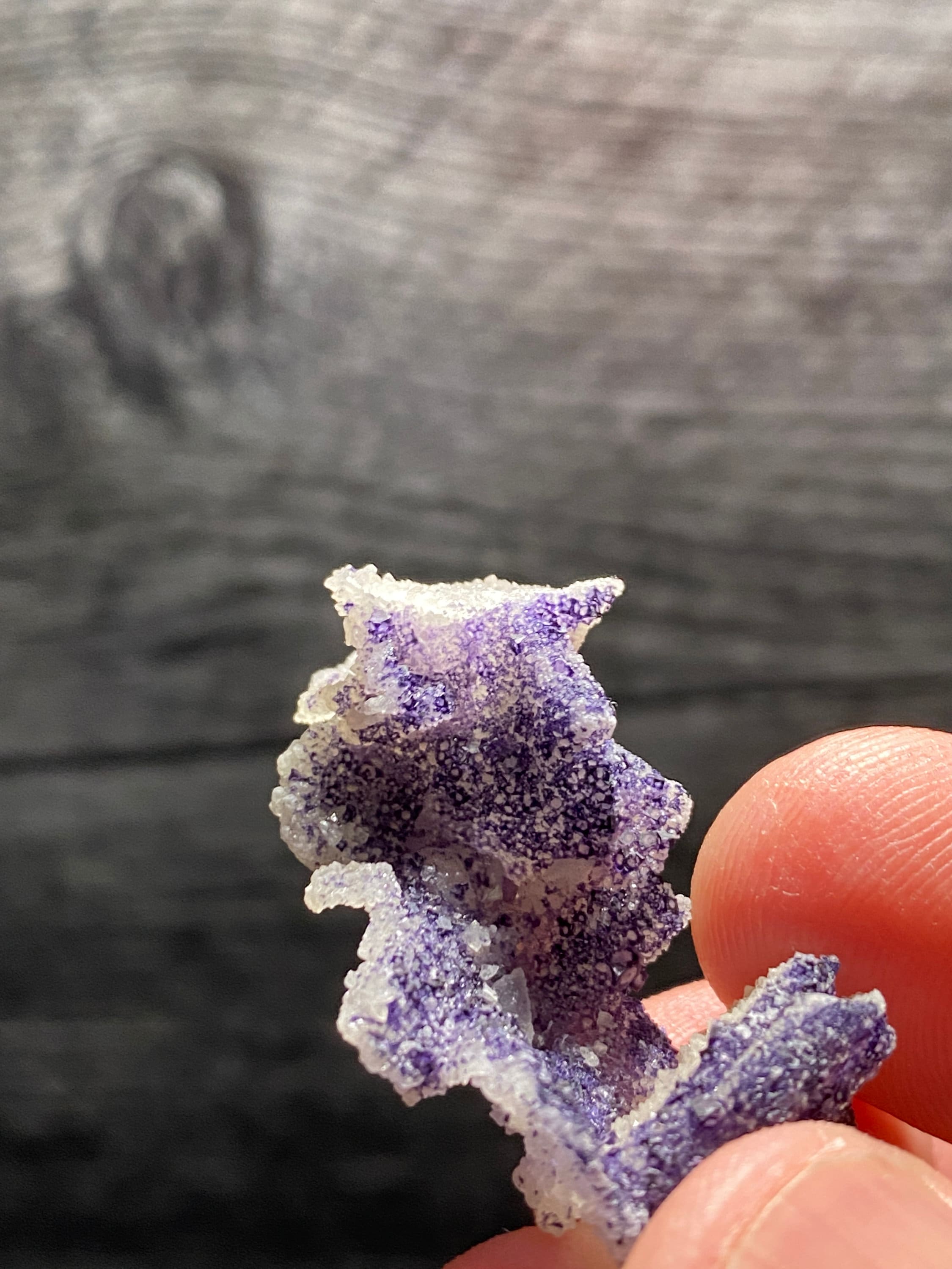 Pseudomorph Calcite With Purple Fluorite Crystal Cubes, Guizhou Mineral ...