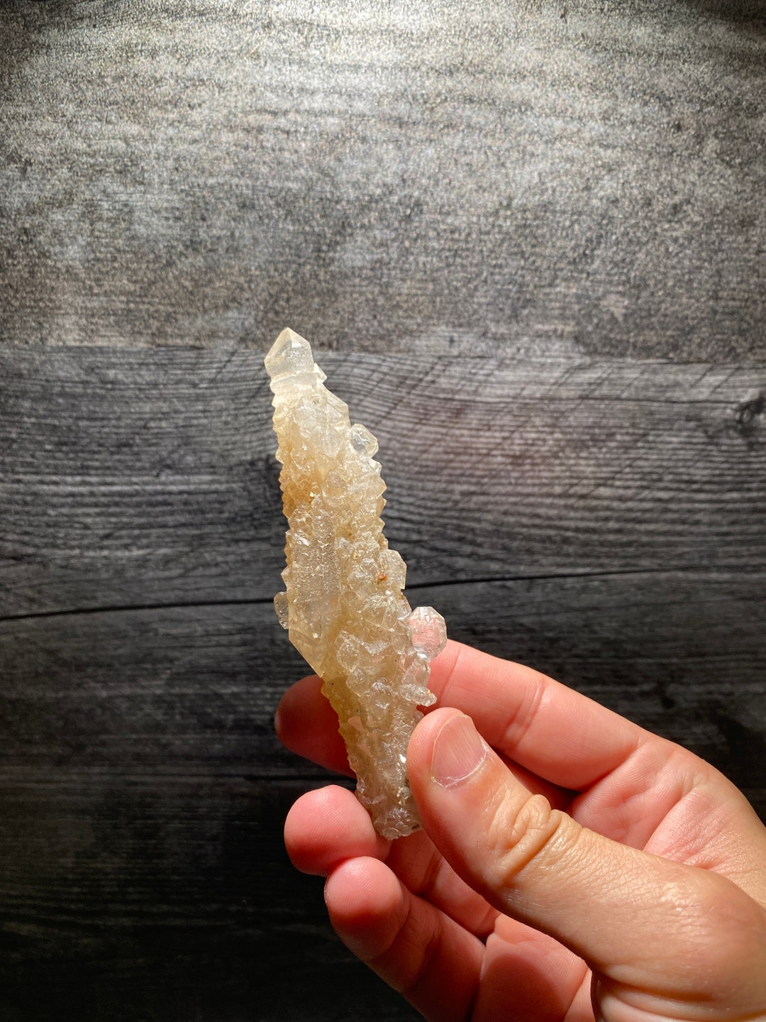 Elestial Quartz Crystal Scepter Like Point Clusters With Dolomite ...