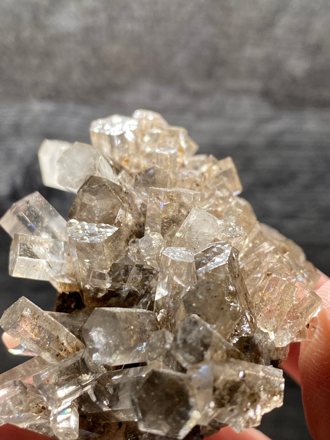 Clear Calcite Crystal Cluster, Columnar Hexagonal Mineral Specimen - Etsy