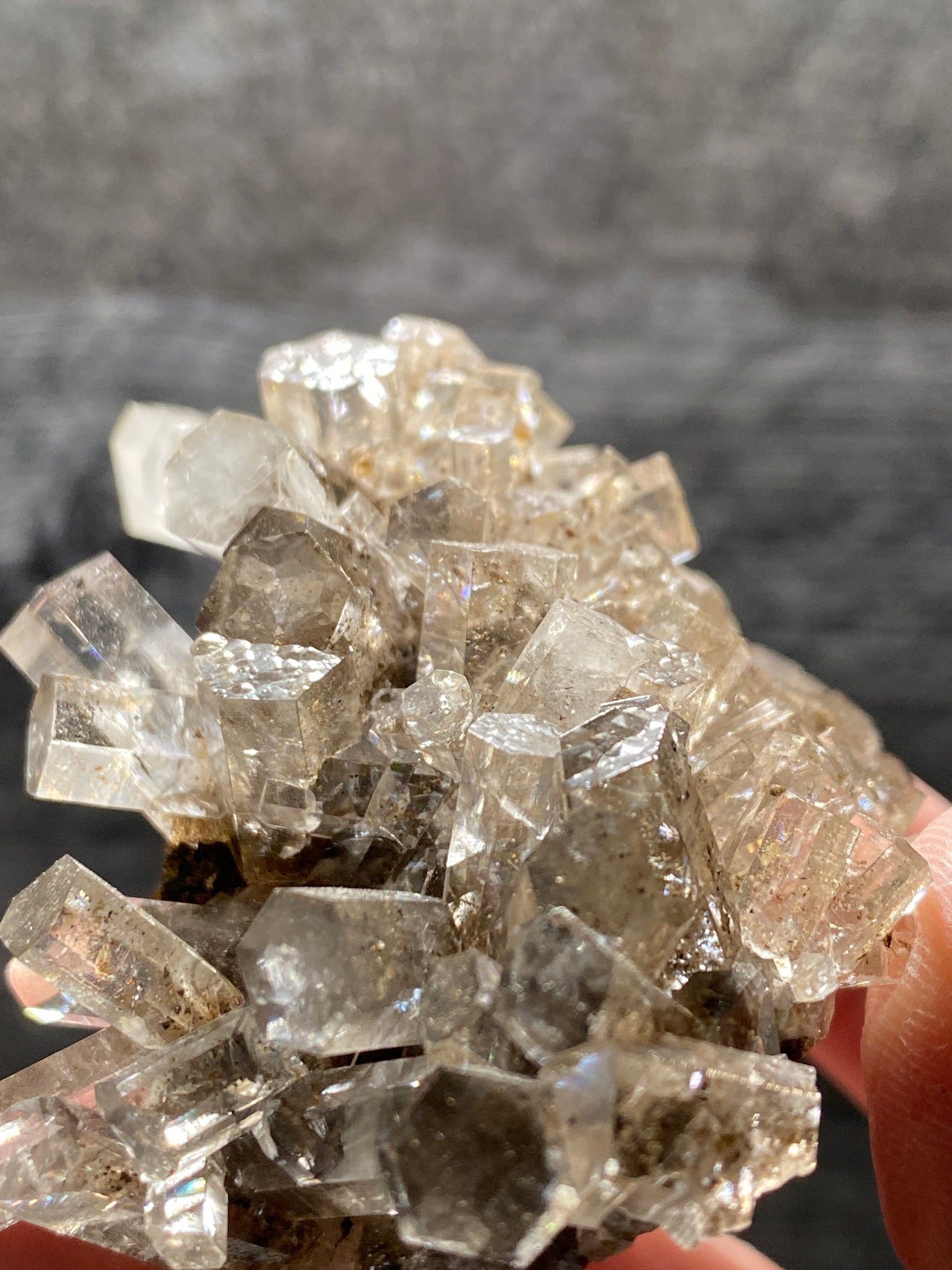 Clear Calcite Crystal Cluster, Columnar Hexagonal Mineral Specimen - Etsy