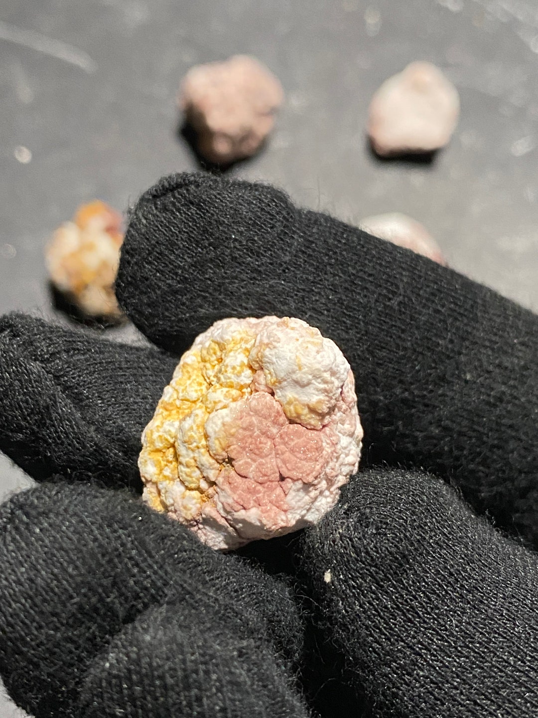 Cave Popcorn Calcite: Gypsum Micro Crystals, Phosphorescent Mineral ...