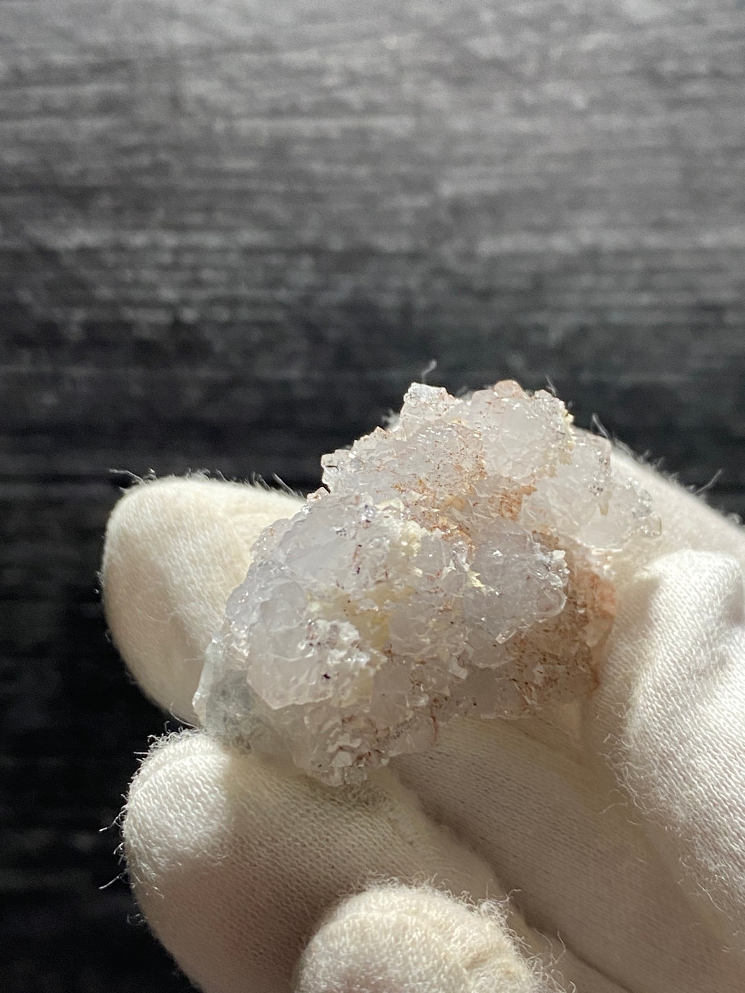 Clear Quartz Crystal Cluster With Brown Goethite, Anhui China - Etsy