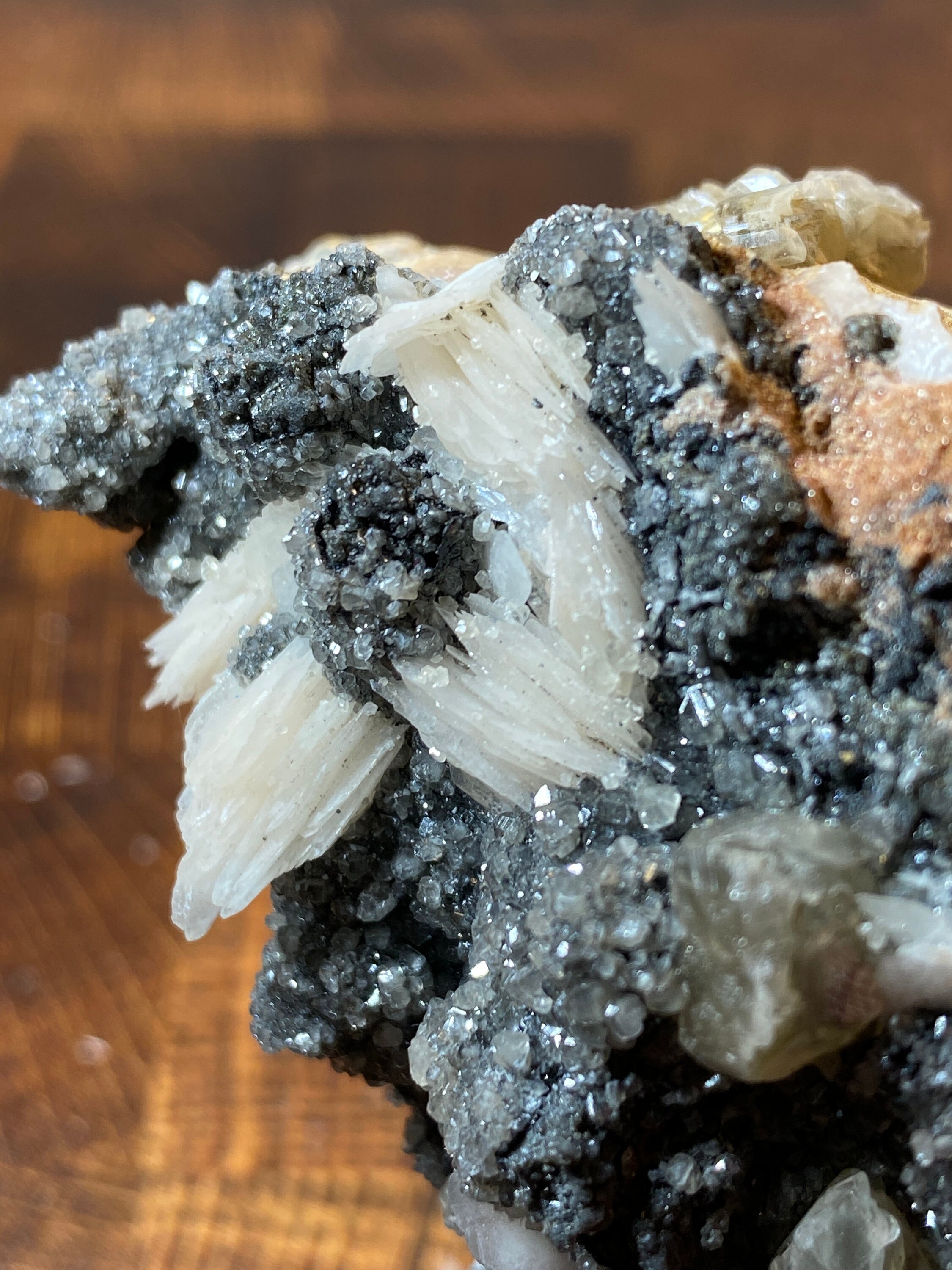 Beautiful Pink Barite Flowers With Cerussite Crystals And | Etsy