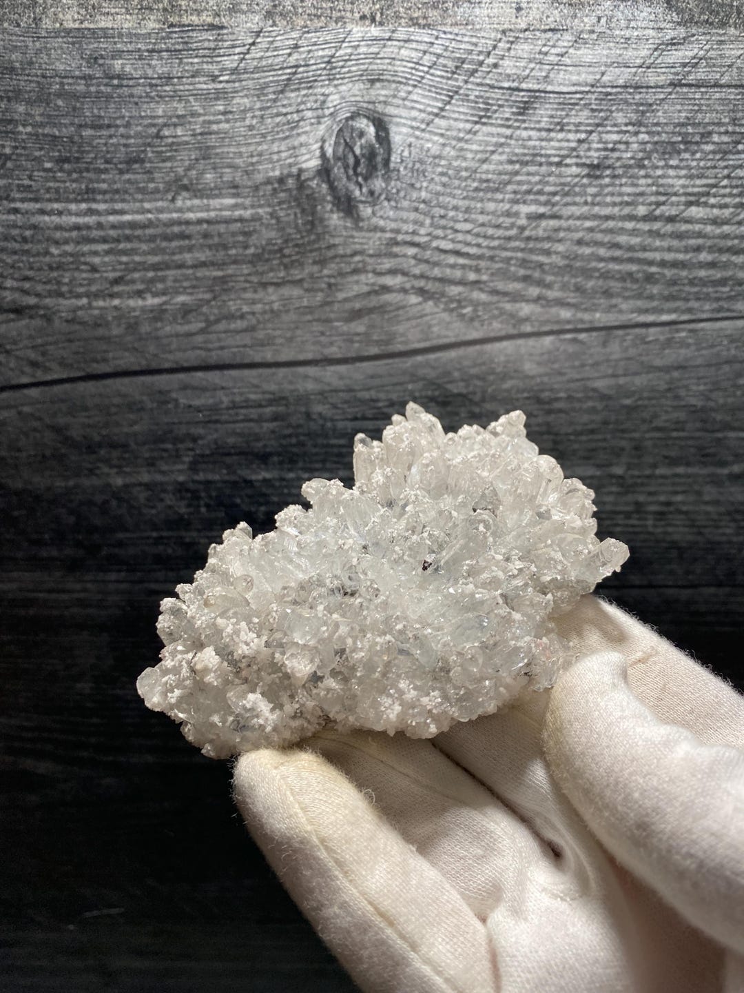 Clear Quartz Crystal Cluster With Calcite, Anhui China Mineral Specimen ...