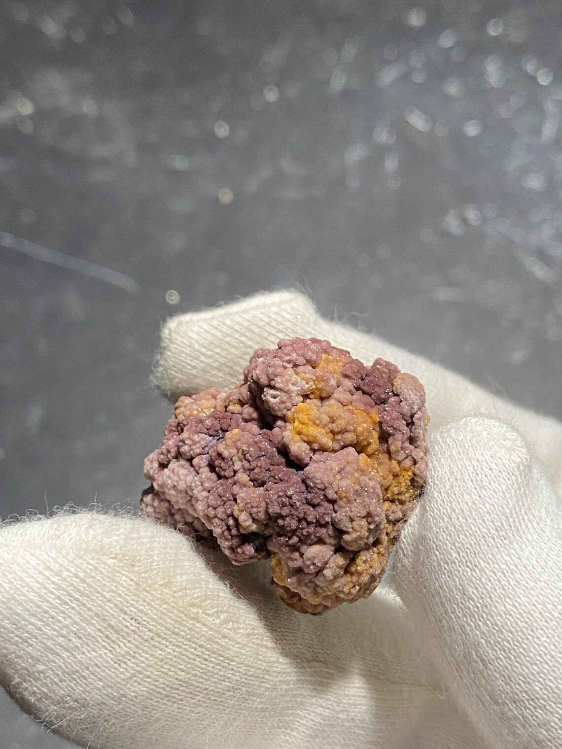 Cave Popcorn Calcite Mineral Specimen, Gypsum Crystals, Fluorescent ...