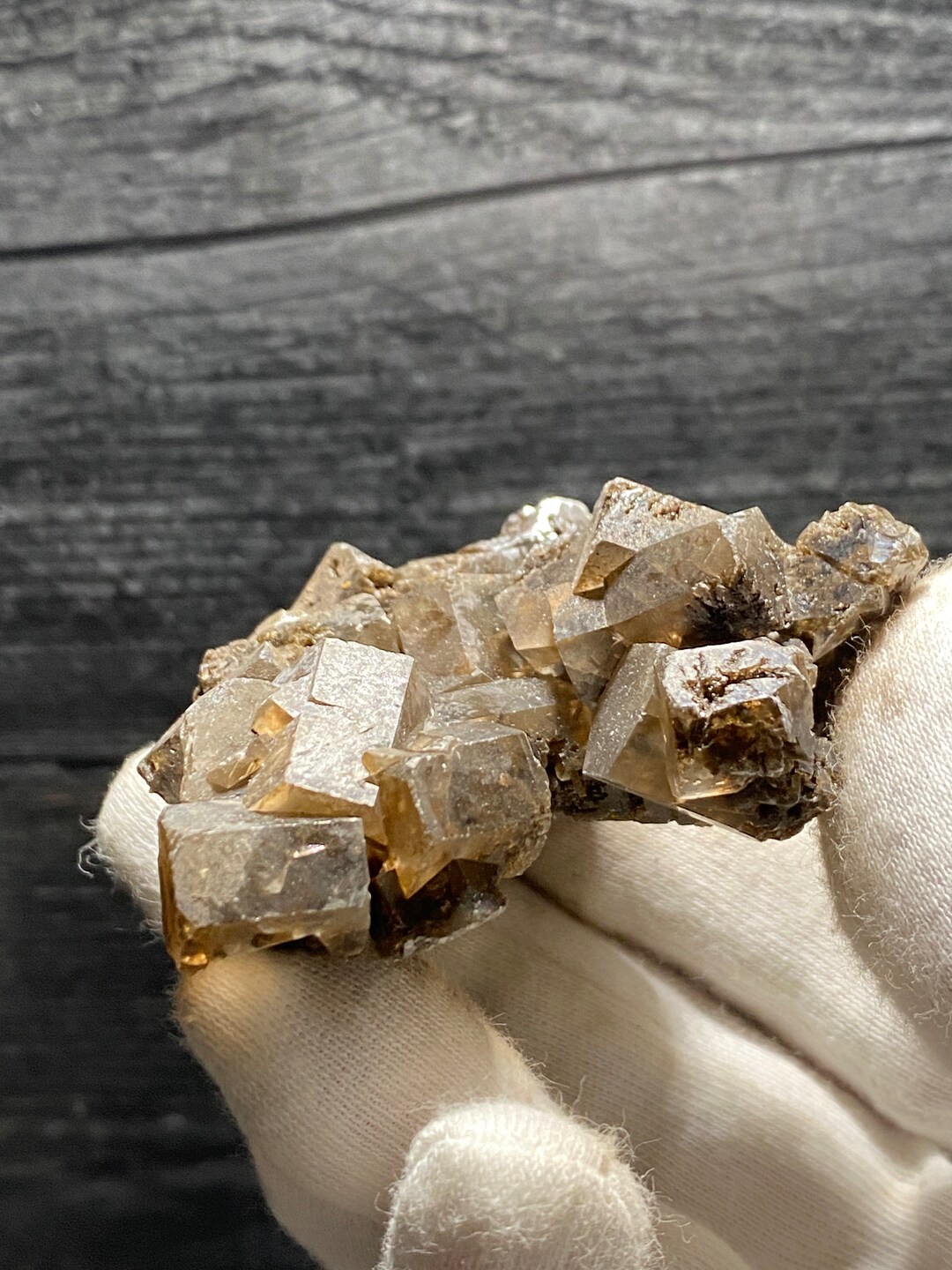 Rare Very Nice Columnar Hexagonal Calcite Shiny Crystal With Brown ...