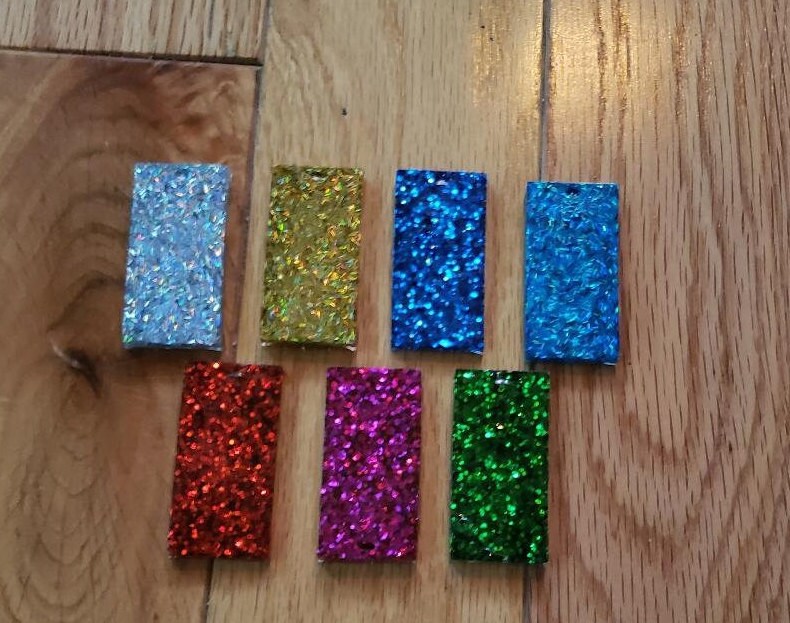 Badge Buddies Epoxy- Glitter Badge Buddy, Resin Badge Buddy, and X-ray ...