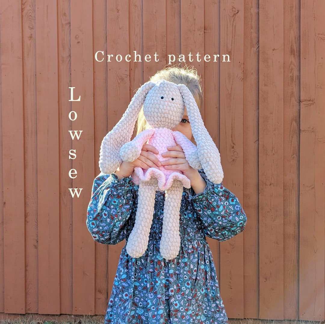 Pattern! Crochet Bunny Pdf, Amigurumi Rabbit Stuffed Toy Pattern ...