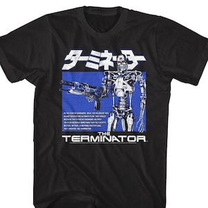 Terminator Shirt Japanese Cyborg Poster Men's Robot Graphic Tees - Etsy