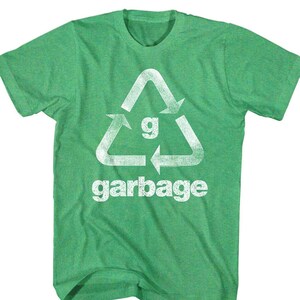GARBAGE BAND T-shirt Recycle Logo Alternative Rock Group Graphic Tee - Etsy