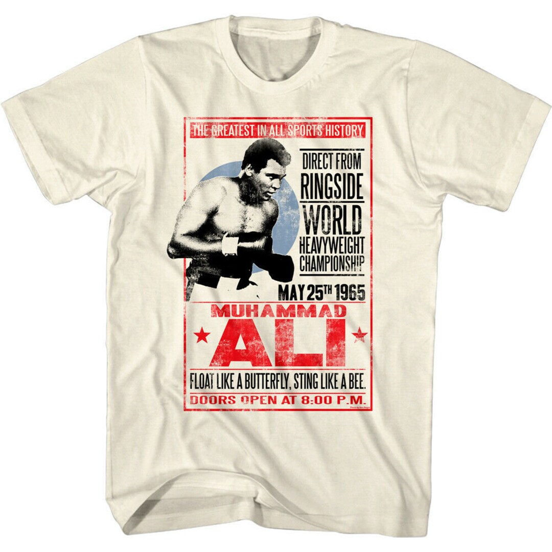 Muhammad Ali T-shirt Direct From Ringside Graphic Tee Vintage 60s ...