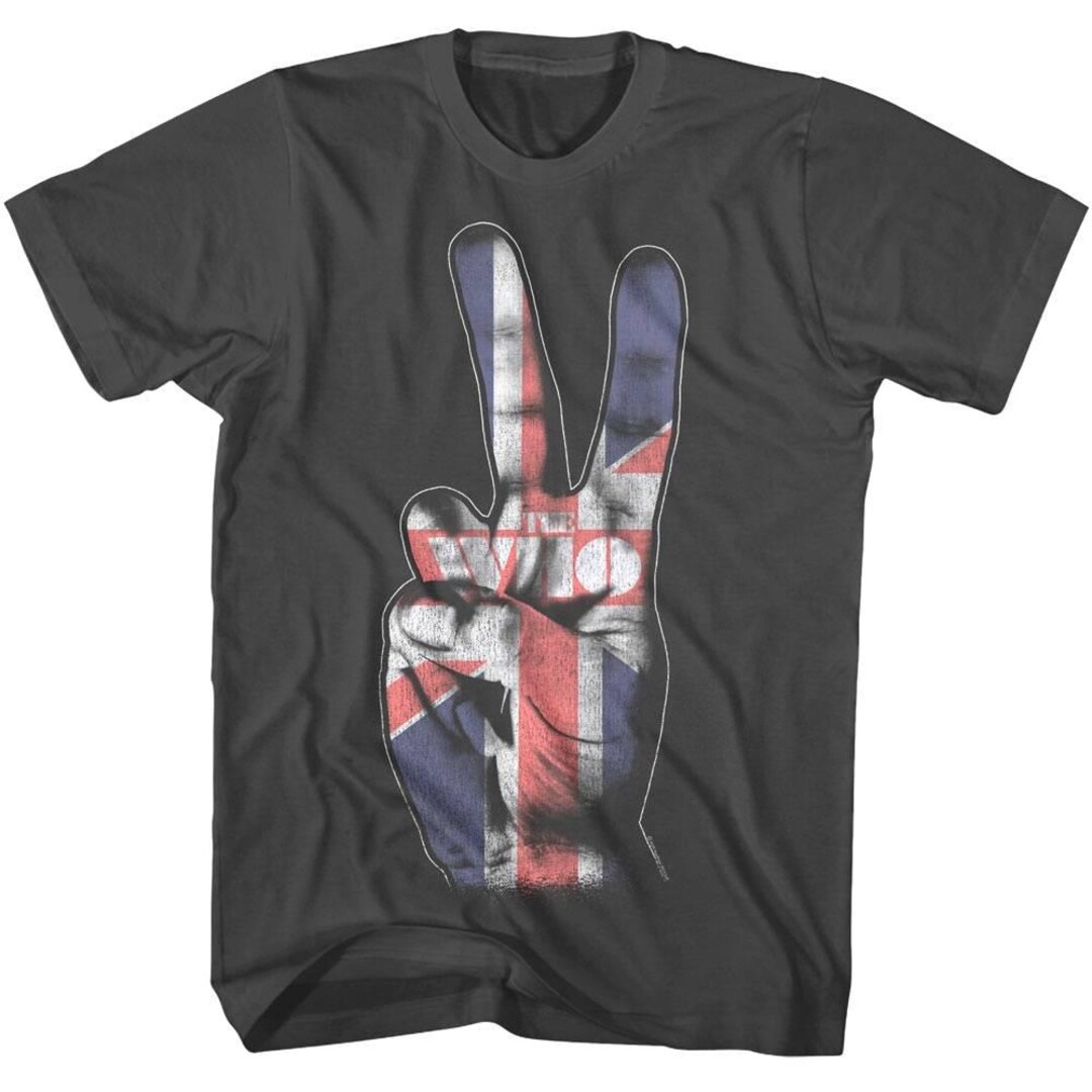The Who T Shirt British Peace Sign Vintage Music Band Graphic Tee - Etsy