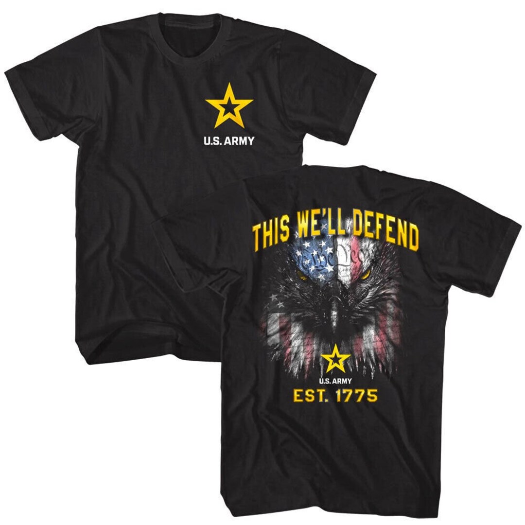 US Army Men's Shirt This We'll Defend Flag Tees - Etsy