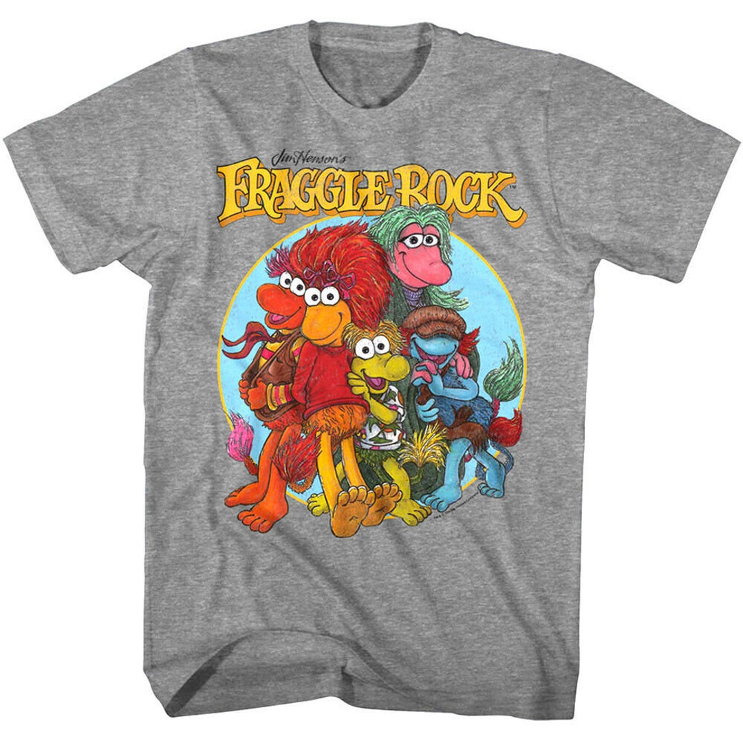 Fraggle Rock Men's T Shirt Squad Sketch Photo Graphic Tee Jim Henson's ...