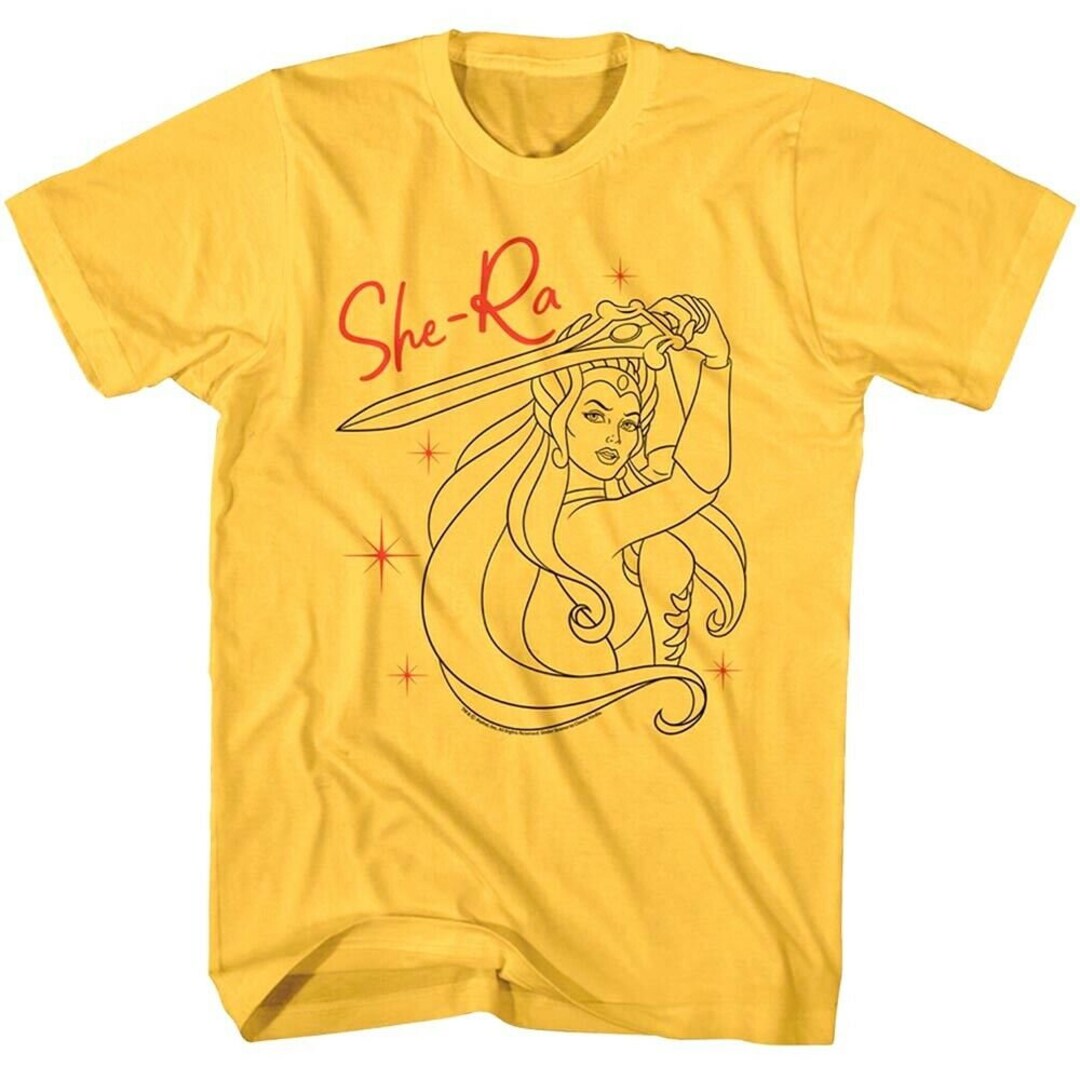 She-ra Princess of Power T-shirt Shera Sword Swinging Art Graphic Tee ...
