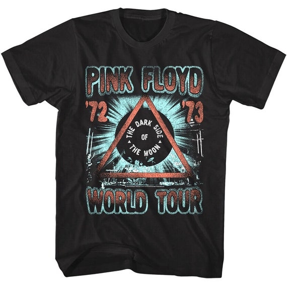 Pink Floyd T-shirt 72'-73' World Tour Rock and Roll Shirt Pink Floyd T-shirt 72'-73' World Tour Rock and Roll Shirt