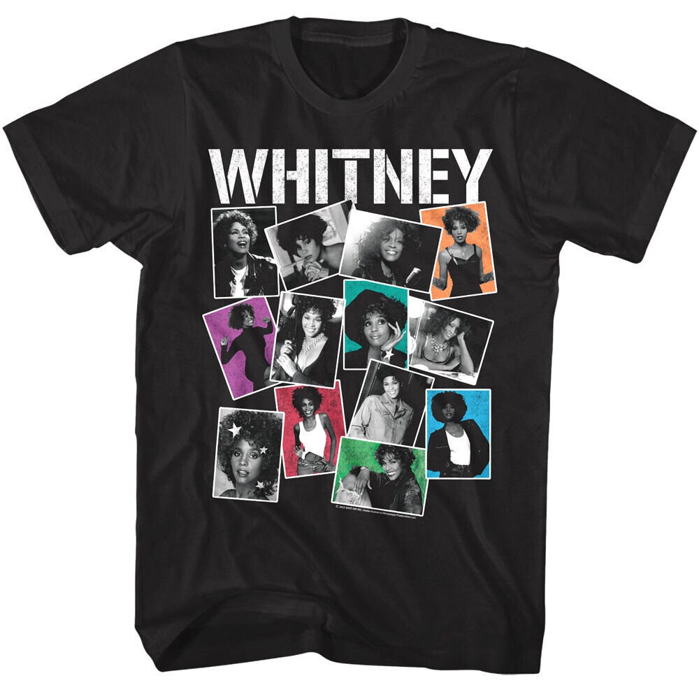 Whitney Houston Polaroids Men's T Shirt The Voice Merchandise Young ...