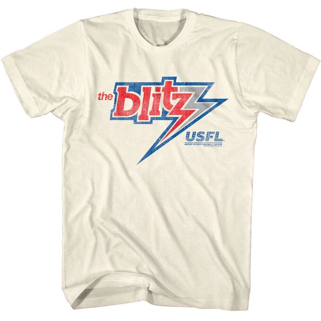 USFL Chicago Blitz T-shirt Team Logo Football American League Retro ...
