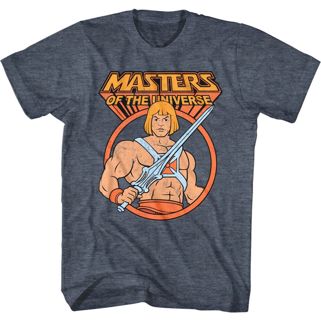 He-man Sword of Power Men's T-shirt Prince Adam Cartoon Graphic Tee ...