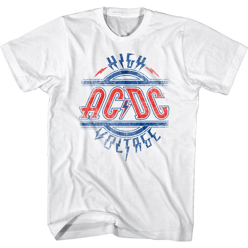ACDC Men's T Shirt Ac/dc High Voltage Album Graphic Tee - Etsy