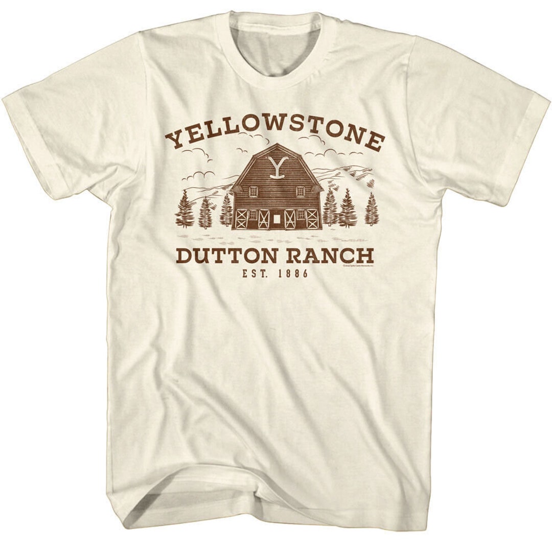 Yellowstone Dutton Ranch T-shirt Men's Picturesque Montana Est 1886 ...