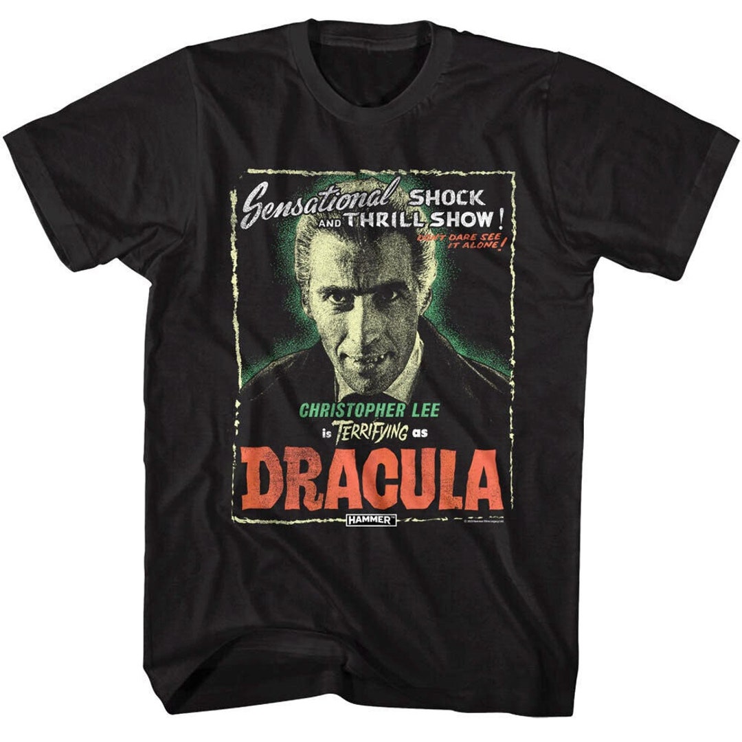 DRACULA T-shirt Terrifying Christopher Lee Vampire Graphic Tees - Etsy