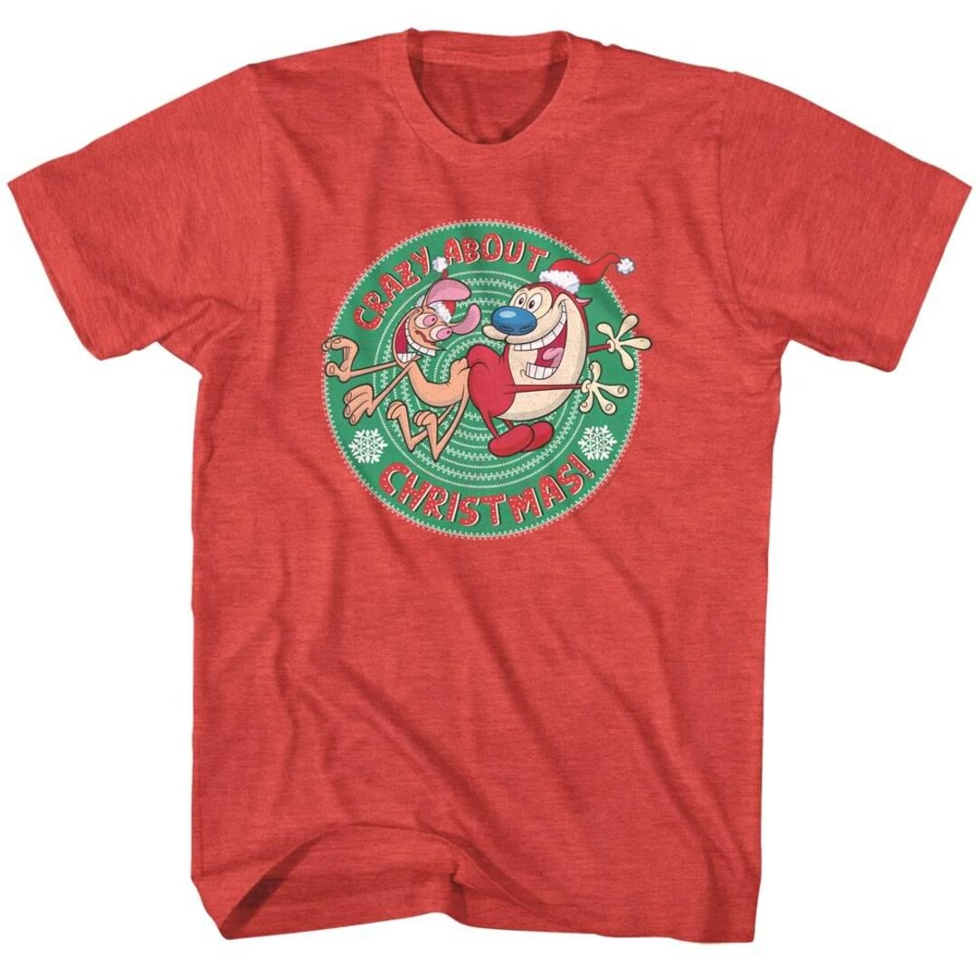 Ren and Stimpy Crazy About Christmas Men's T Shirt - Etsy