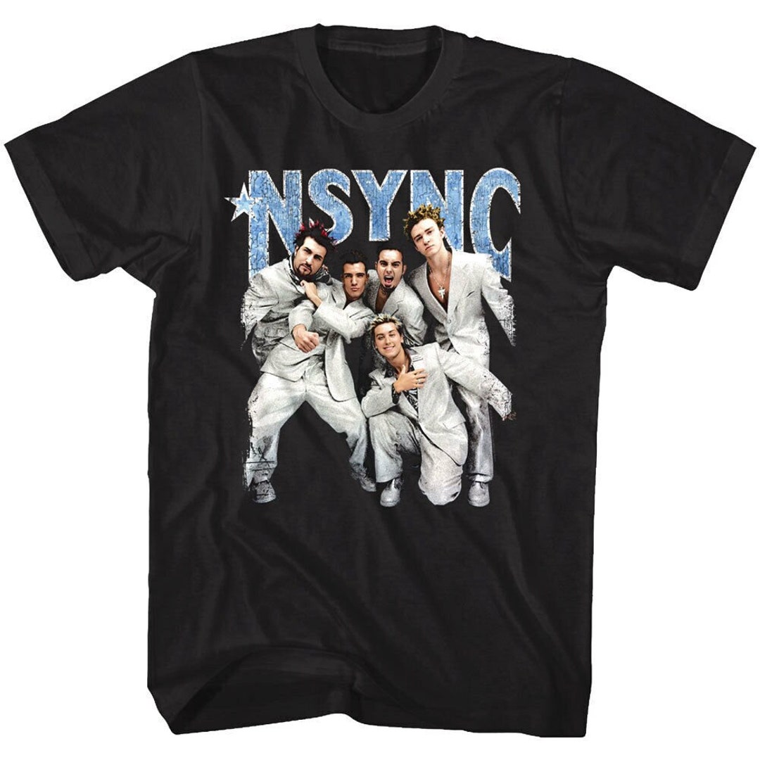 NSYNC Shirt Silver Suits Boy Band Men's Tees - Etsy