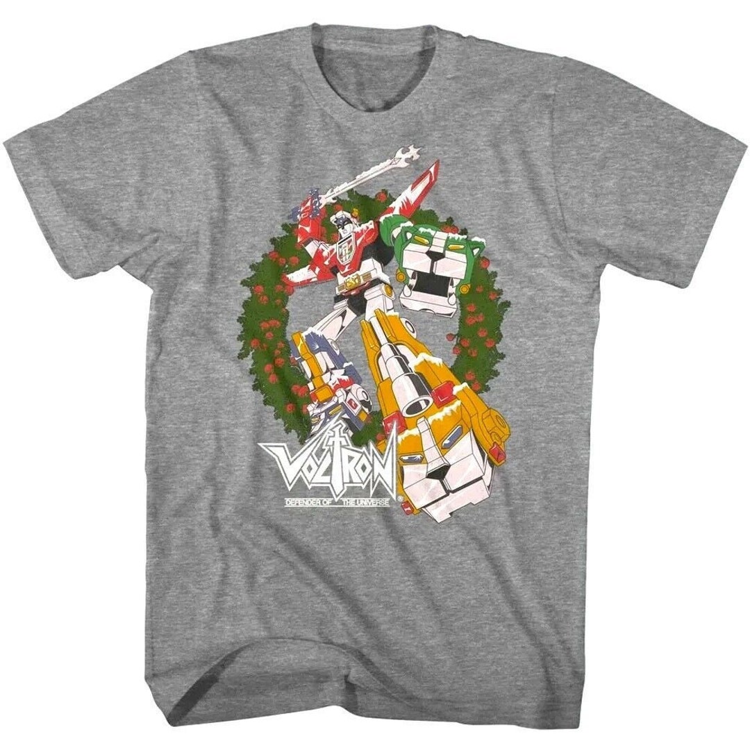 Voltron Legendary Defender T-shirt Lionforce Christmas Wreath Shirt Men ...