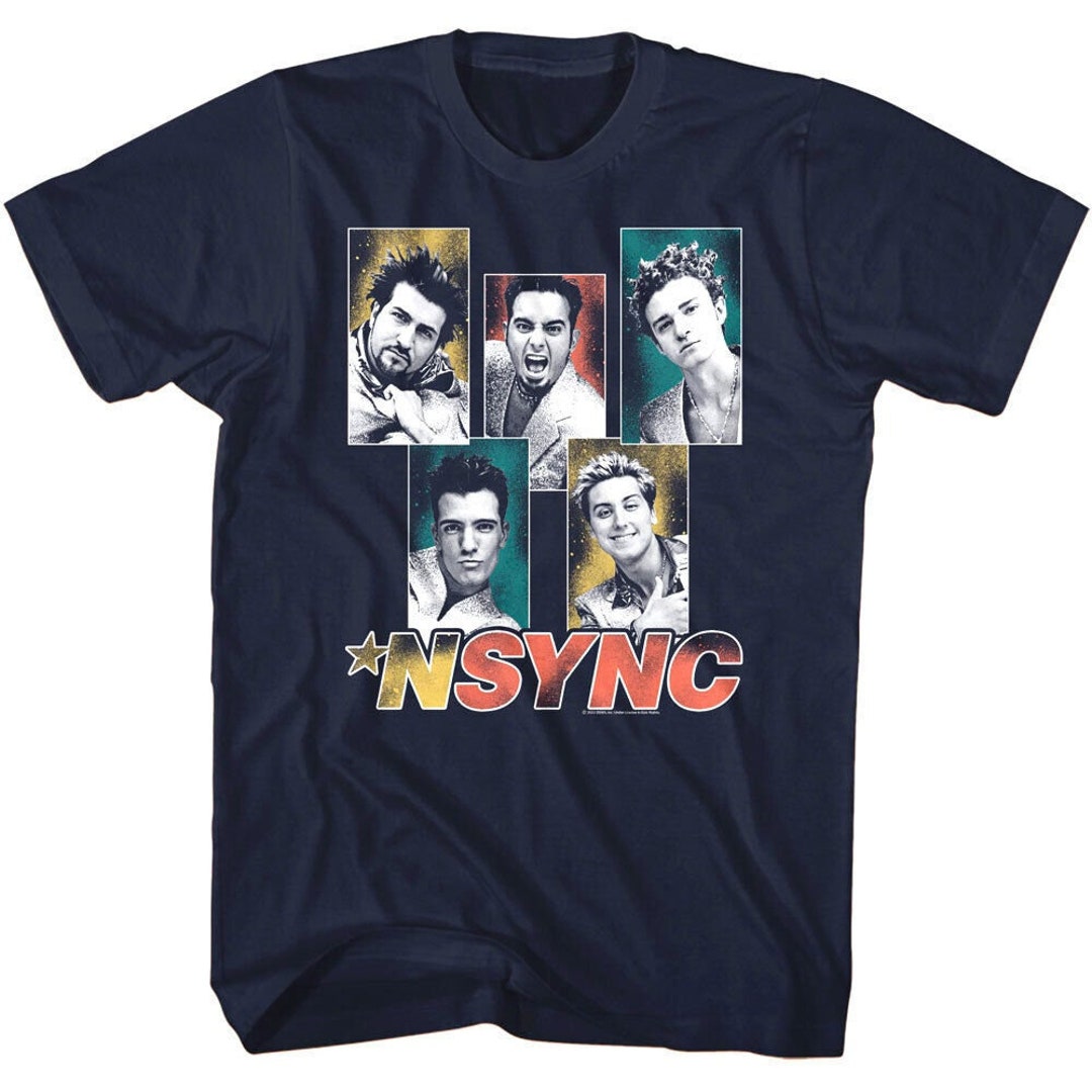 NSYNC T-shirt Famous Five Sparkly Big and Tall Shirts - Etsy