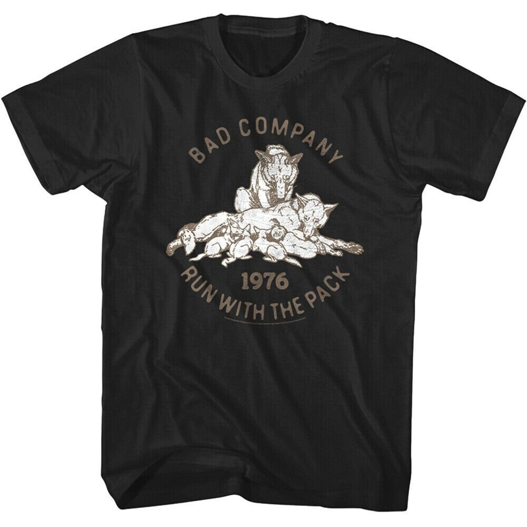 Bad Company Shirt Wolf Mother Run With the Pack Supergroup Band Tees - Etsy
