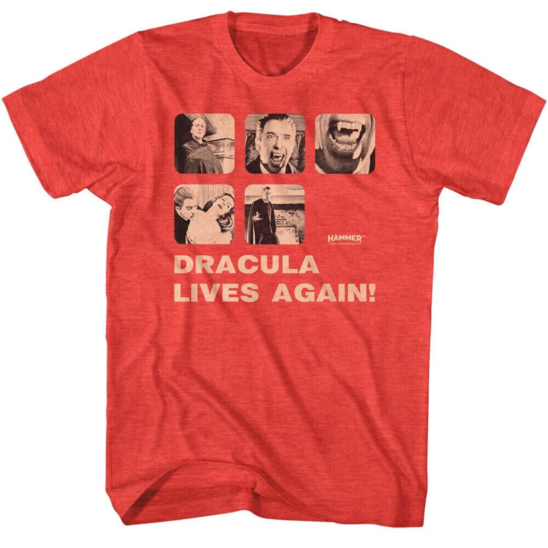 DRACULA T-shirt Christopher Lee Vampire Hammer Horror Graphic Tees - Etsy