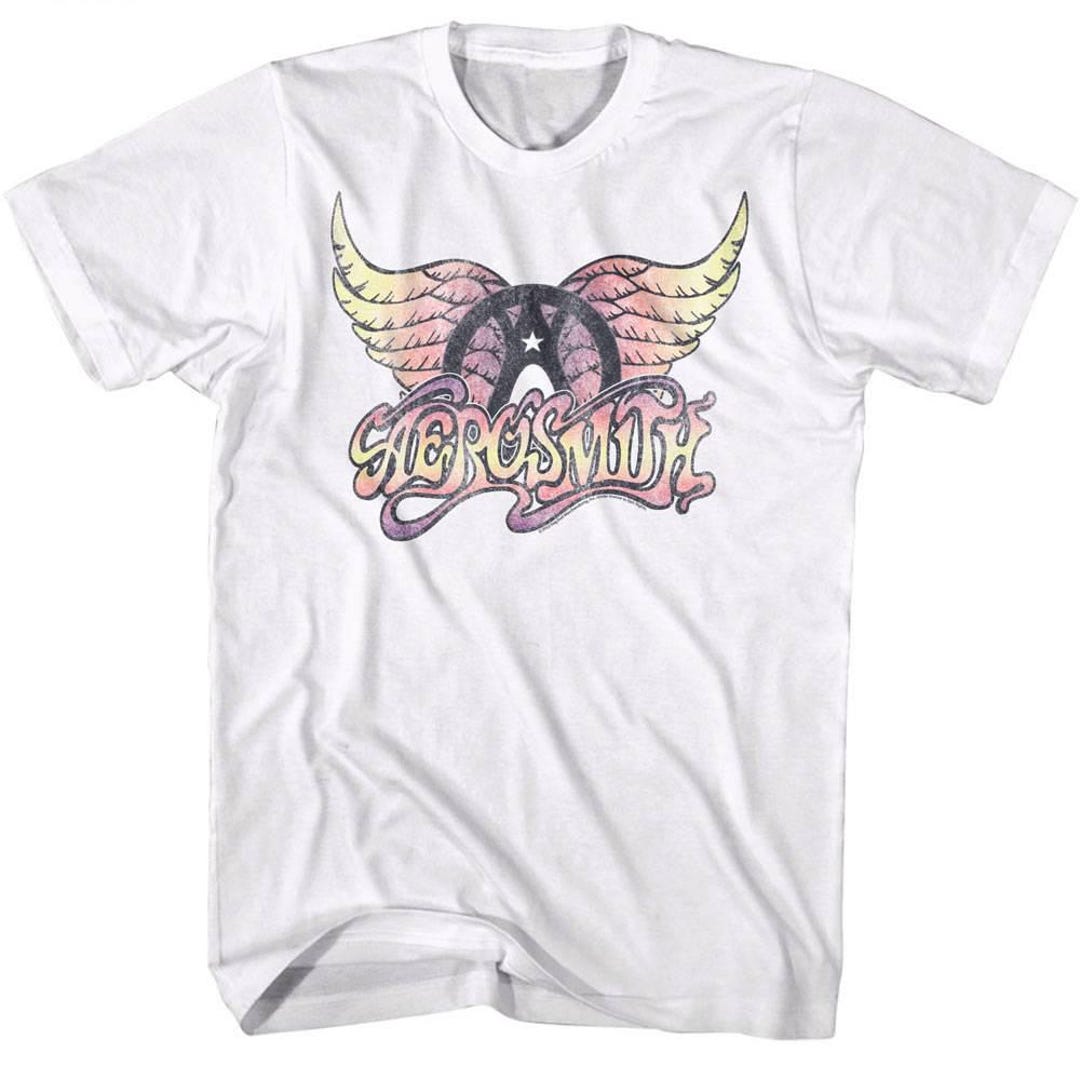 AEROSMITH T-shirt Pastel Wings Logo Rock Band Graphic Tees - Etsy