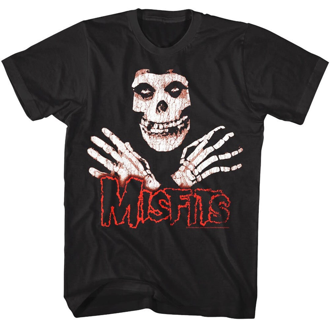 MISFITS T-shirt Crossed Arms Fiend Punk Rock Music Band Merch Concert ...