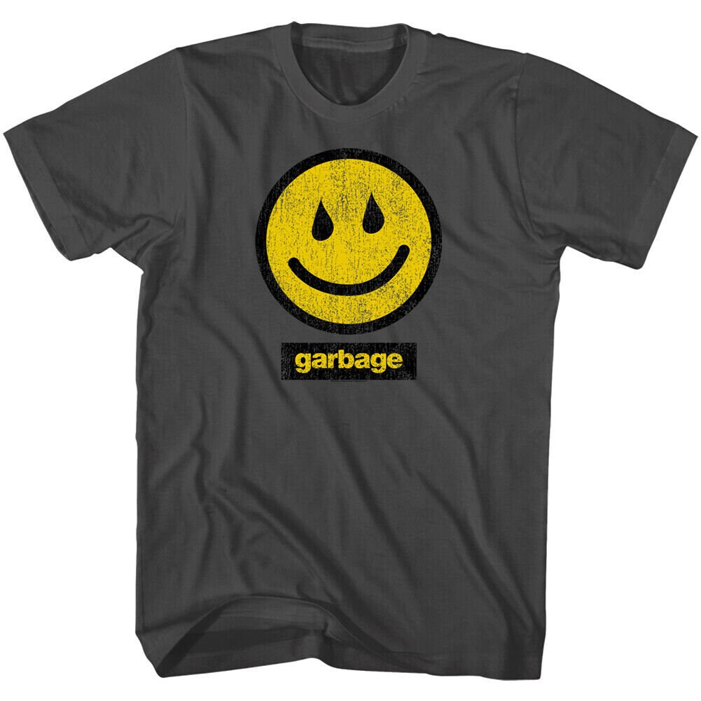 Garbage Men's T Shirt Rainy Smiley Graphic Tee Only - Etsy