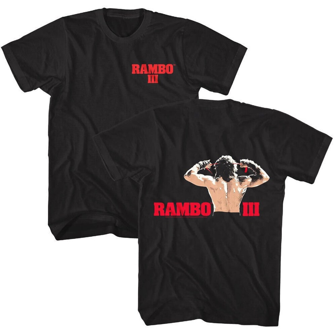 Rambo 3 T-shirt Red Bandana Movie Merch Graphic Tees - Etsy