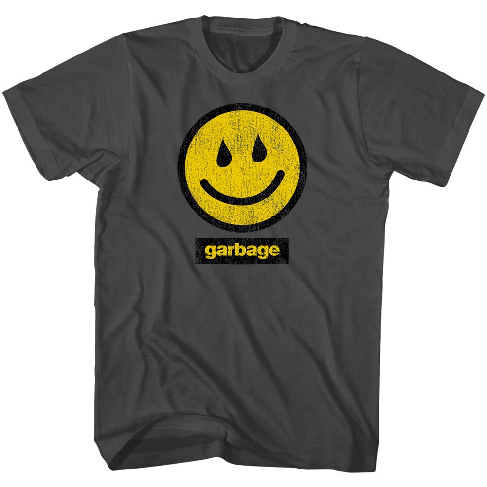 Garbage Men's T Shirt Rainy Smiley Graphic Tee Only - Etsy