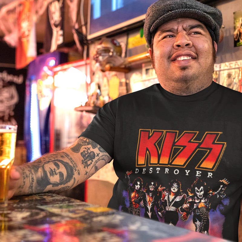 Kiss Tall Tshirts - Etsy