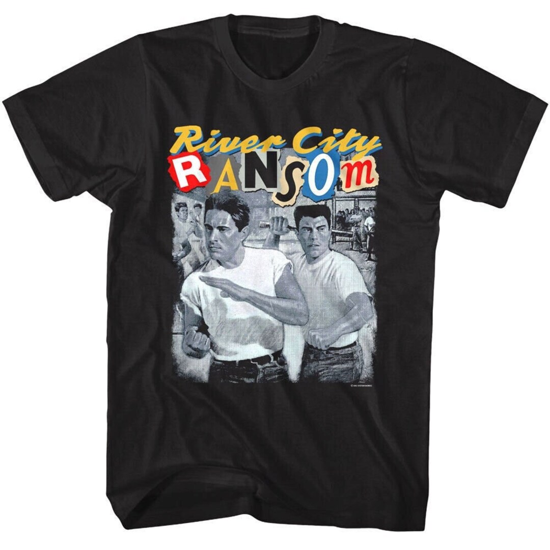River City RANSOM T-shirt Arcade Game Cover Technos Japan Nintendo ...