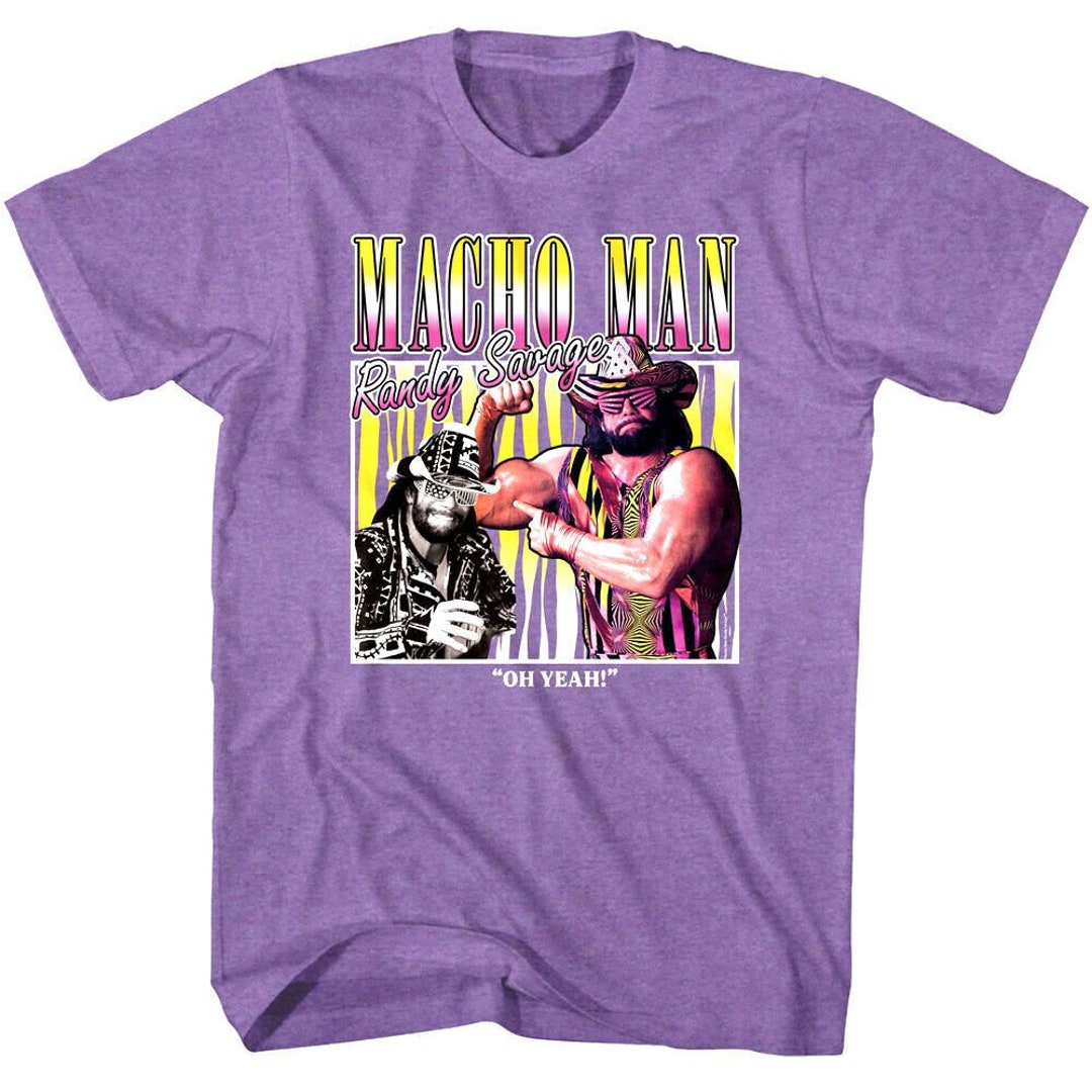 MACHO MAN Shirt Zebra Stripes Poster Wrestling Legend WWE Tees - Etsy